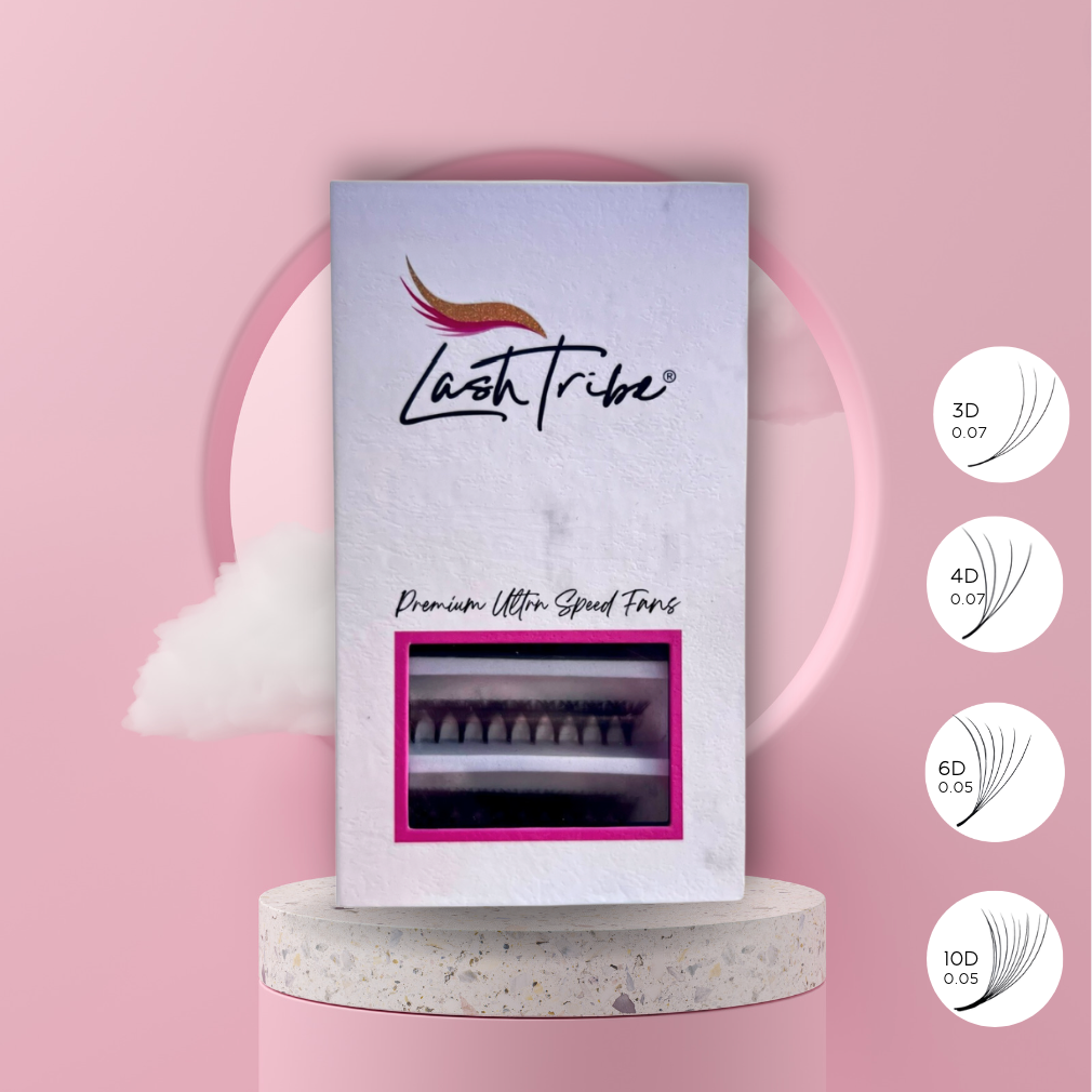 Ultra Speed Premade Volume Fans | Long Stem | Ultra Black – Lash Tribe